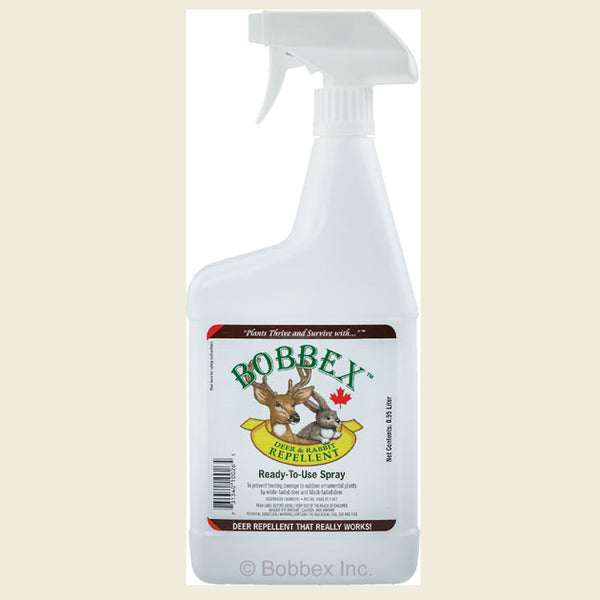 Bobbex Deer & Rabbit Repellent-.95 litre spray bottle - Botanus